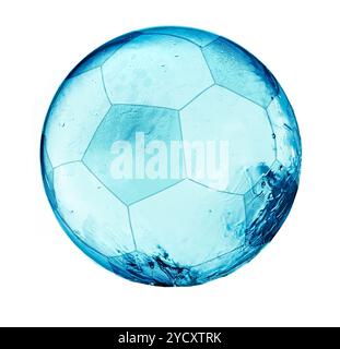Splash soccer balll isolated Stock Photo - Alamy