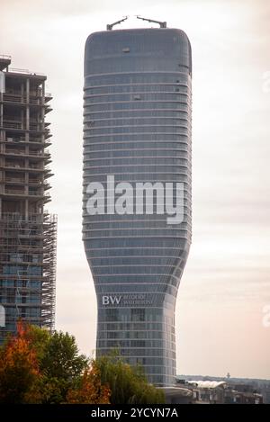 Belgrade tower (Kula Beograd) skyscraper and Belgrade Waterfront modern ...