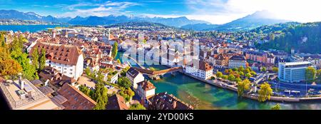 City of Luzern panoramic aerial view Stock Photo - Alamy