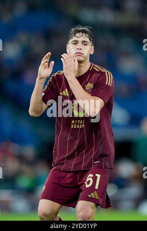 Niccolo' Pisilli of AS Roma looks dejected during the Serie A Enilive ...