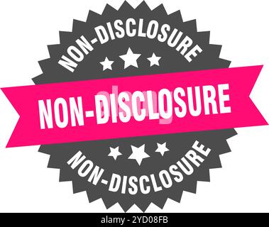 non-disclosure ribbon. non-disclosure ribbon isolated on transparent ...