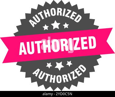 authorized ribbon. authorized ribbon isolated on transparent background ...
