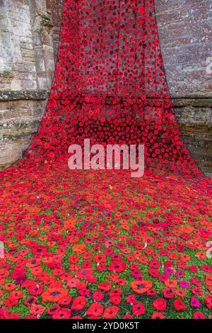 Beautiful crafted poppy display at St. Peter's Church in Inkberrow ...
