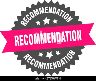 recommendation ribbon. recommendation ribbon isolated on transparent ...