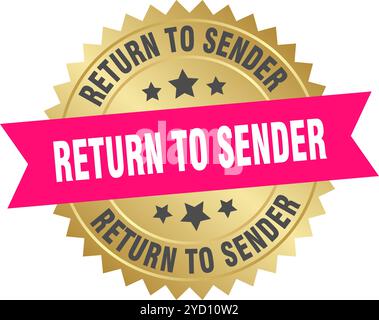 return round pink and gold label isolated on transparent background ...