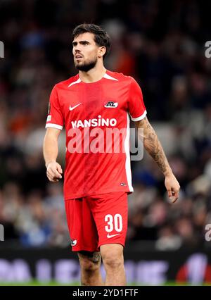 ALKMAAR - Denso Kasius of AZ Alkmaar during the Dutch Eredivisie match ...