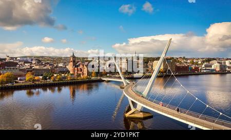 Aerial of Derry City, Northern Ireland Stock Photo - Alamy