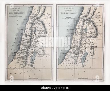 Antique Map of the Land of Canaan Adapted to the Histories of Abraham ...