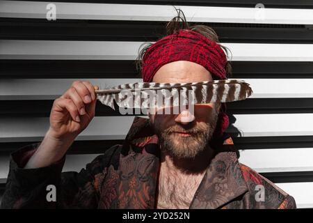 Sacred man meets urban environment Stock Photo - Alamy