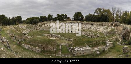 Historic Buildings Overlooking the Roman Amphitheatre in the Old Town ...