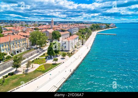 Panoramic view of the waterfront of the city of Zadar, Dalmatia ...
