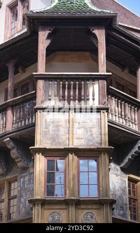 Pfister House in Colmar fairytale village Stock Photo - Alamy