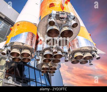 Space rocket engines of the russian spacecraft Stock Photo - Alamy