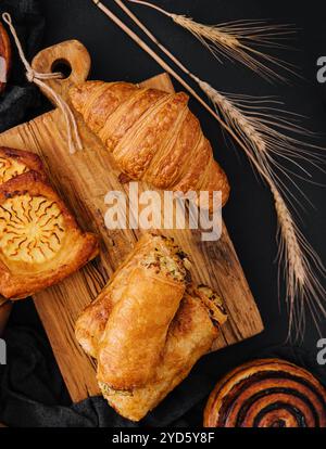 Different pastries with boxes for delivery Stock Photo - Alamy