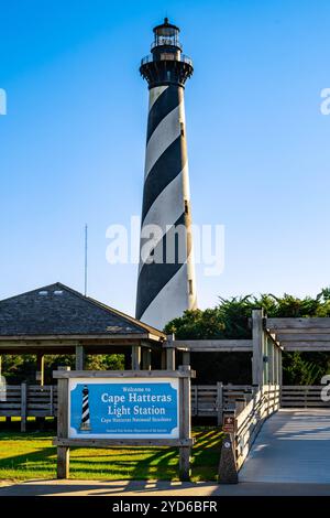 A famous black and white stripe daymark pattern in Cape Hatteras NS ...