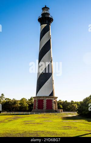 A famous black and white stripe daymark pattern in Cape Hatteras NS ...