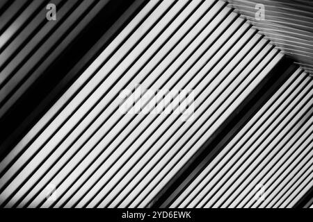 Diagonal lines of wood and metal tiles monochrome construction black ...