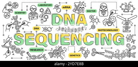 Genetic sequencing concept icon Stock Vector Image & Art - Alamy