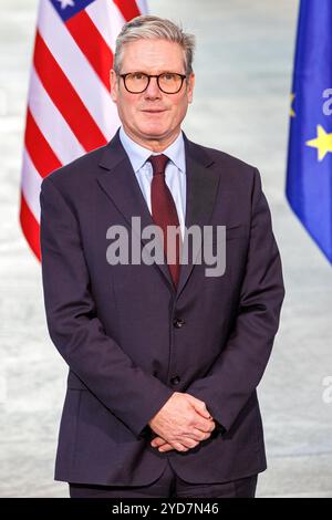 Prime Minister Keir Starmer of the United Kingdom arrives for a joint ...