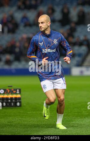 Rangers' Vaclav Cerny during a training session at the Rangers Training ...