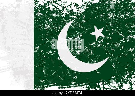 Pakistan flag, vector illustration on a white background Stock Vector ...