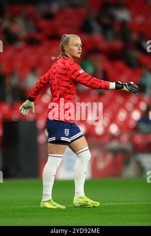 England goalkeeper Hannah Hampton during the UEFA Women's Nations ...