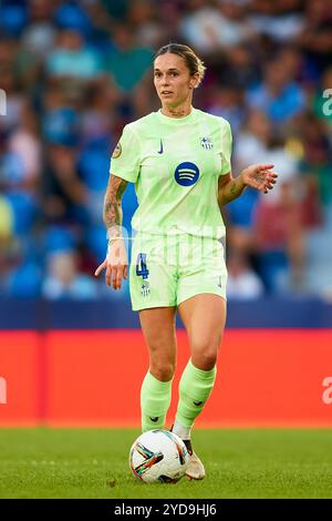 Mapi Leon of FC Barcelona seen in action during the match between ...