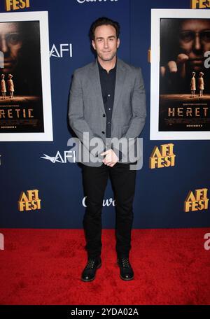 HOLLYWOOD, CALIFORNIA - OCTOBER 24: (L-R) Justin Benson, Lou Taylor ...