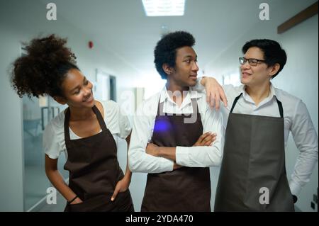 Portrait of Culinary and beverage institute student with readiness ...