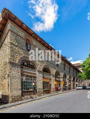 Shaki, Azerbaijan - May 15, 2024: The Lower Caravanserai showcases ...