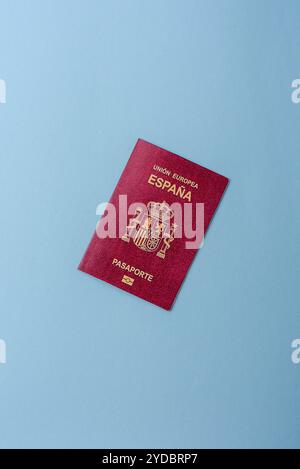 Physical paper international passport of a Spanish citizen Stock Photo ...