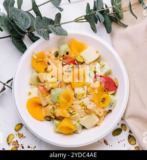 Delicious pumpkin soup with different vegetables. Studio Photo Stock ...