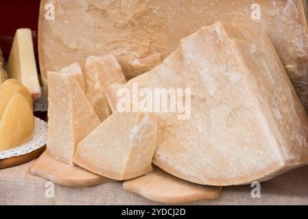 big chunk of italian parmesan cheese on slate board Stock Photo - Alamy