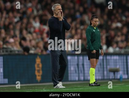 Christian Wuck, head coach of Germany during the UEFA Women's Nations ...