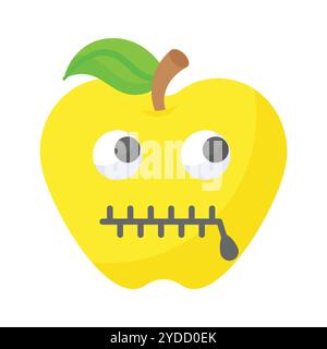 Pixel perfect secret emoji icon design, ready to use vector Stock ...