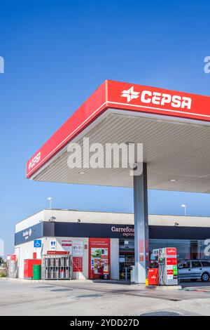 Cepsa gas service station logo Stock Photo - Alamy