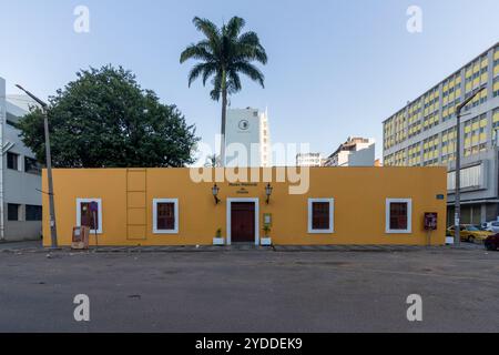 Yellow house, re-built in 1860, considered the oldest mansory house in ...