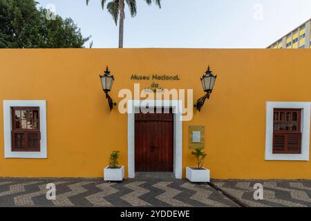 Yellow house, re-built in 1860, considered the oldest mansory house in ...