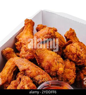 Food, Takeaway box of crispy grilled chicken legs Stock Photo - Alamy
