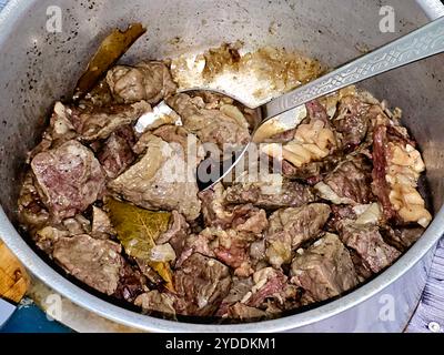 cooked cow lung on Egyptian cuisine, Cow lung is a type of offal used ...