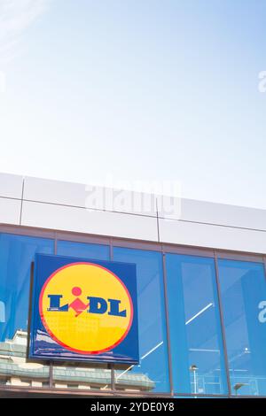 Lidl company emblem icon logo Lidl mark Stock Photo - Alamy