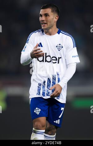 Gabriel Strefezza of Como during the Serie A match between Lazio v Como at Olympic stadium,Rome ...