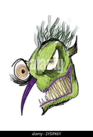 Goblin creature illustration Stock Photo - Alamy