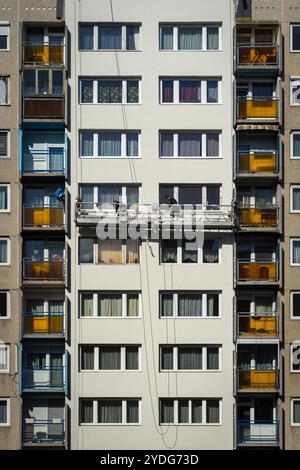 Residential house with new facade painting (Germany Stock Photo - Alamy