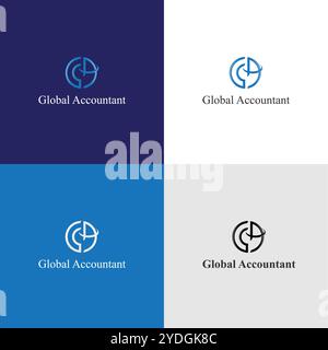 Global financial business logo design Stock Vector Image & Art - Alamy