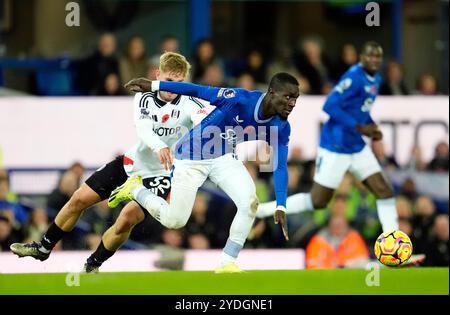 Emile Smith Rowe of Fulham on the ball during the Premier League match ...
