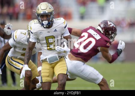 Georgia Tech wide receiver Malik Rutherford (8) looks on during the ...