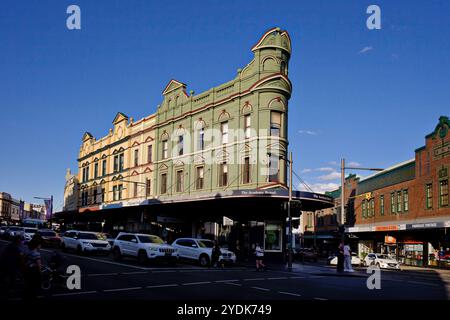 Newtown, Sydney, the iconic triangular building at 312-314 King Street ...