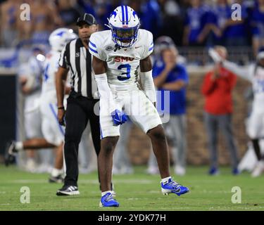 SMU safety Ahmaad Moses celebrates on the field with fans after his ...
