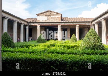 Large atrium in the House of Menander, ( Casa del Menandro ...